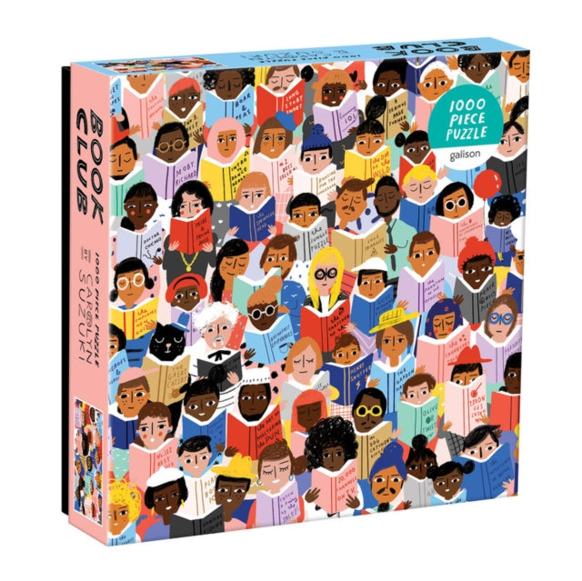 Book Club 1000 Piece Puzzle In a Square Box by Carolyn Suzuki (Jigsaw ...