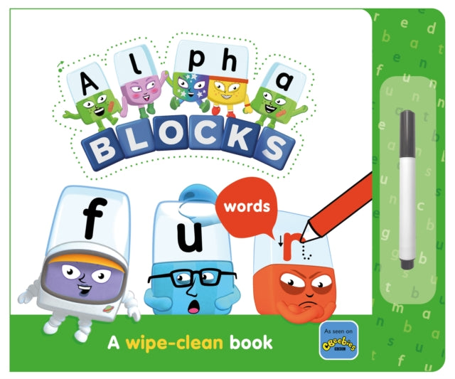 Alphablocks Words: A Wipe-Clean Book by Alphablocks (Board book) – The ...