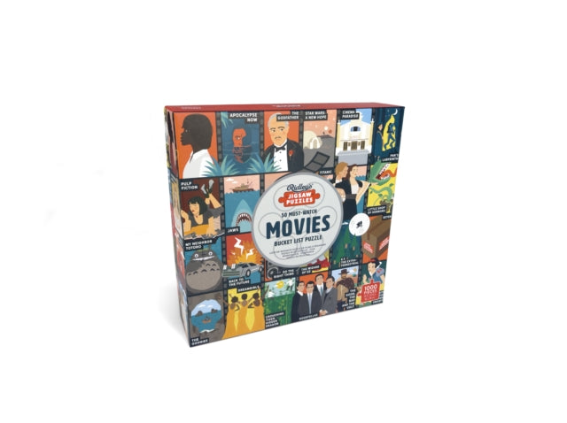 50 Must-Watch Movies Bucket List 1000-Piece Puzzle by Ridley's Games ...